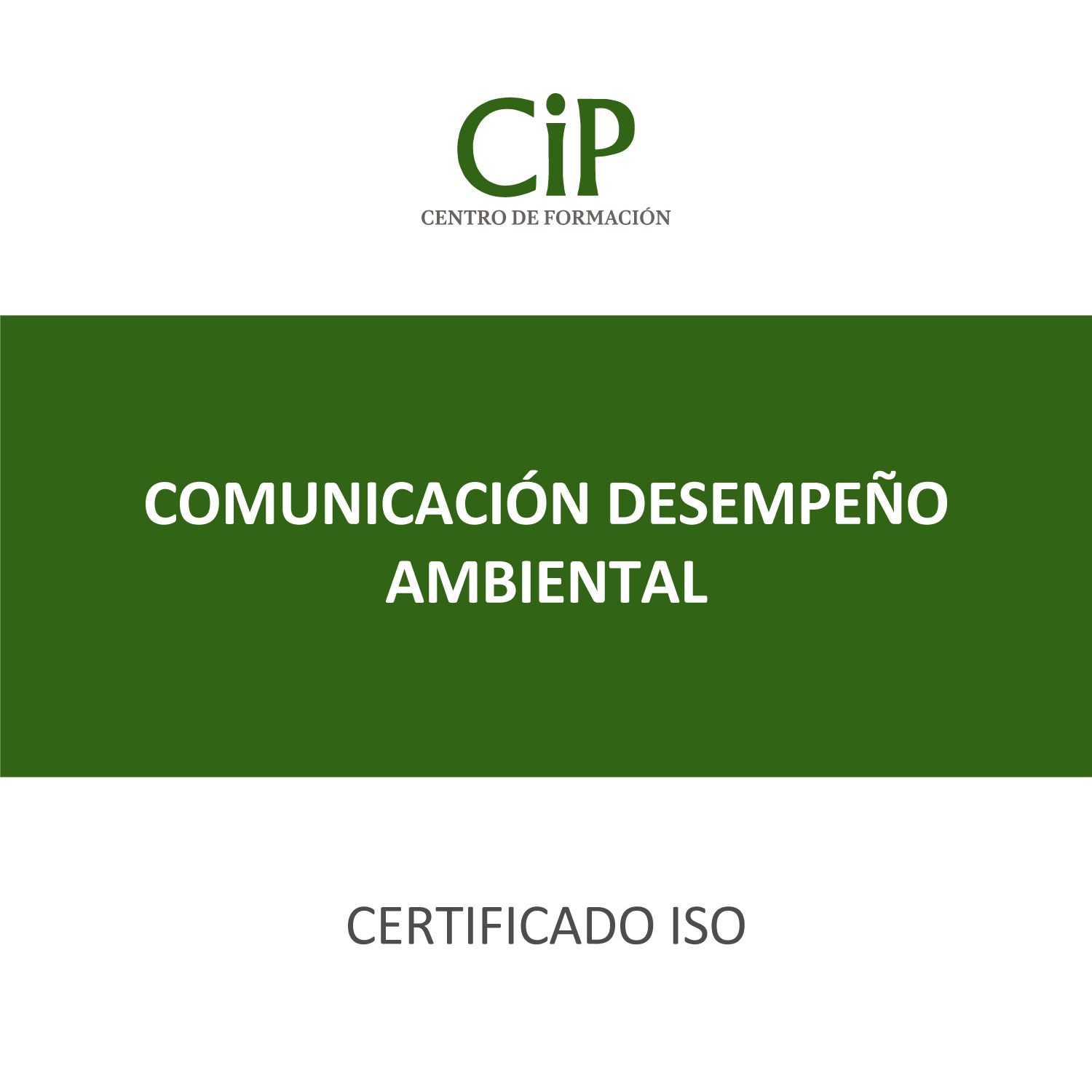 ISO - Certificados - CiP Centro de Formación
